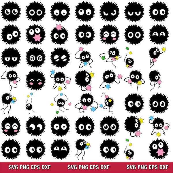 Soot Sprite Svg and Png - Etsy