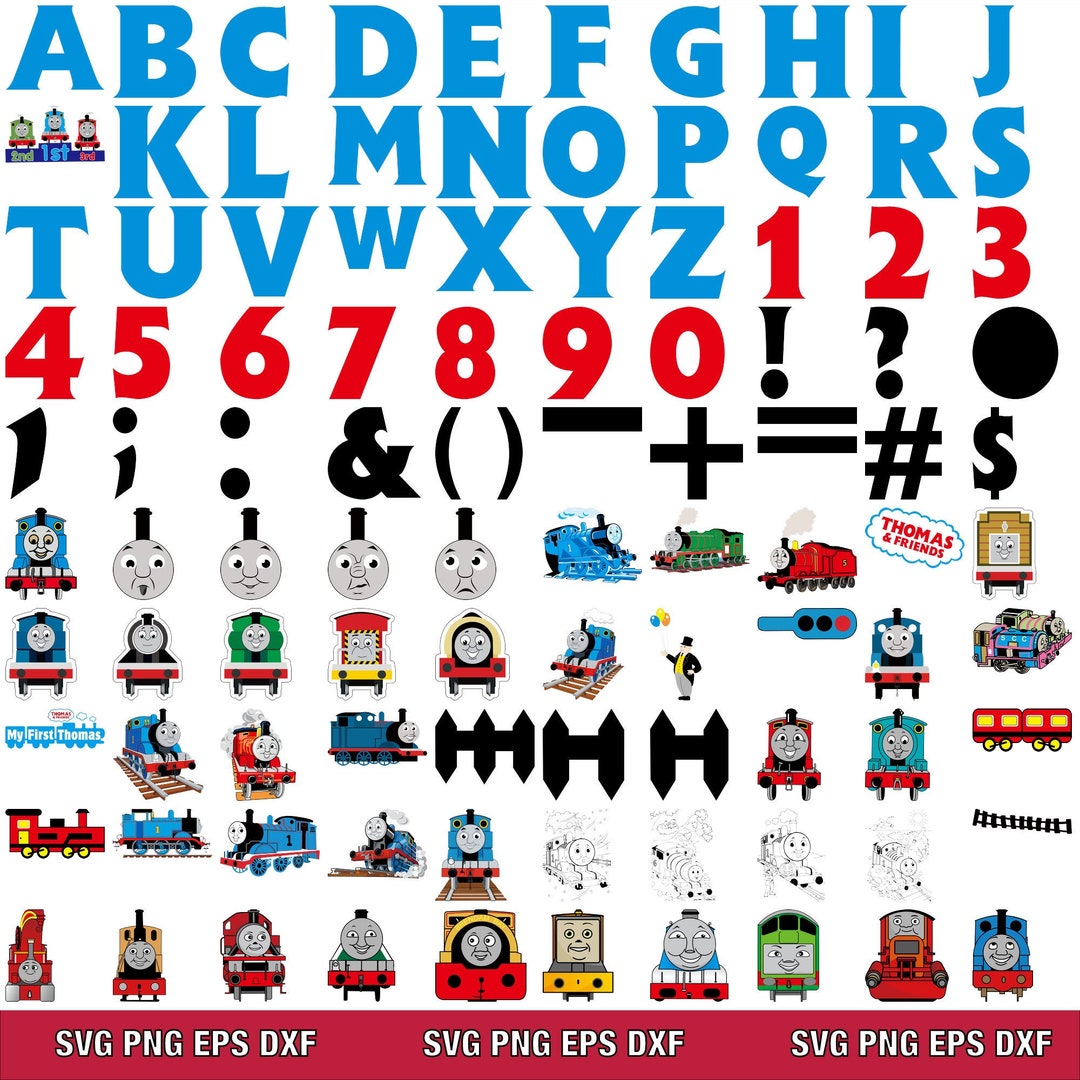 Thomas the Train SVG Bundle LAYERED Cricut Files,instant Download - Etsy UK