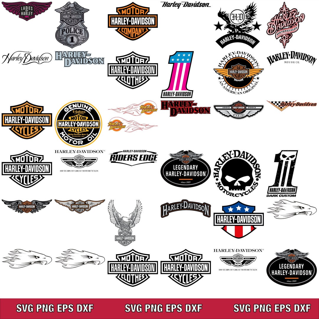 Harley Davidson Svg File Set SVG Bundle LAYERED Cricut - Etsy Canada