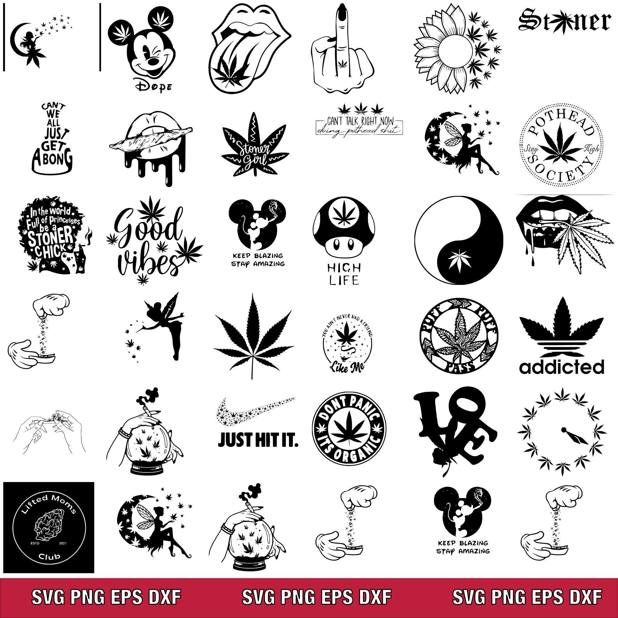 Stoner Svg Cannabis Svg Trippy Svg Weed Svg Pot Svg for - Etsy