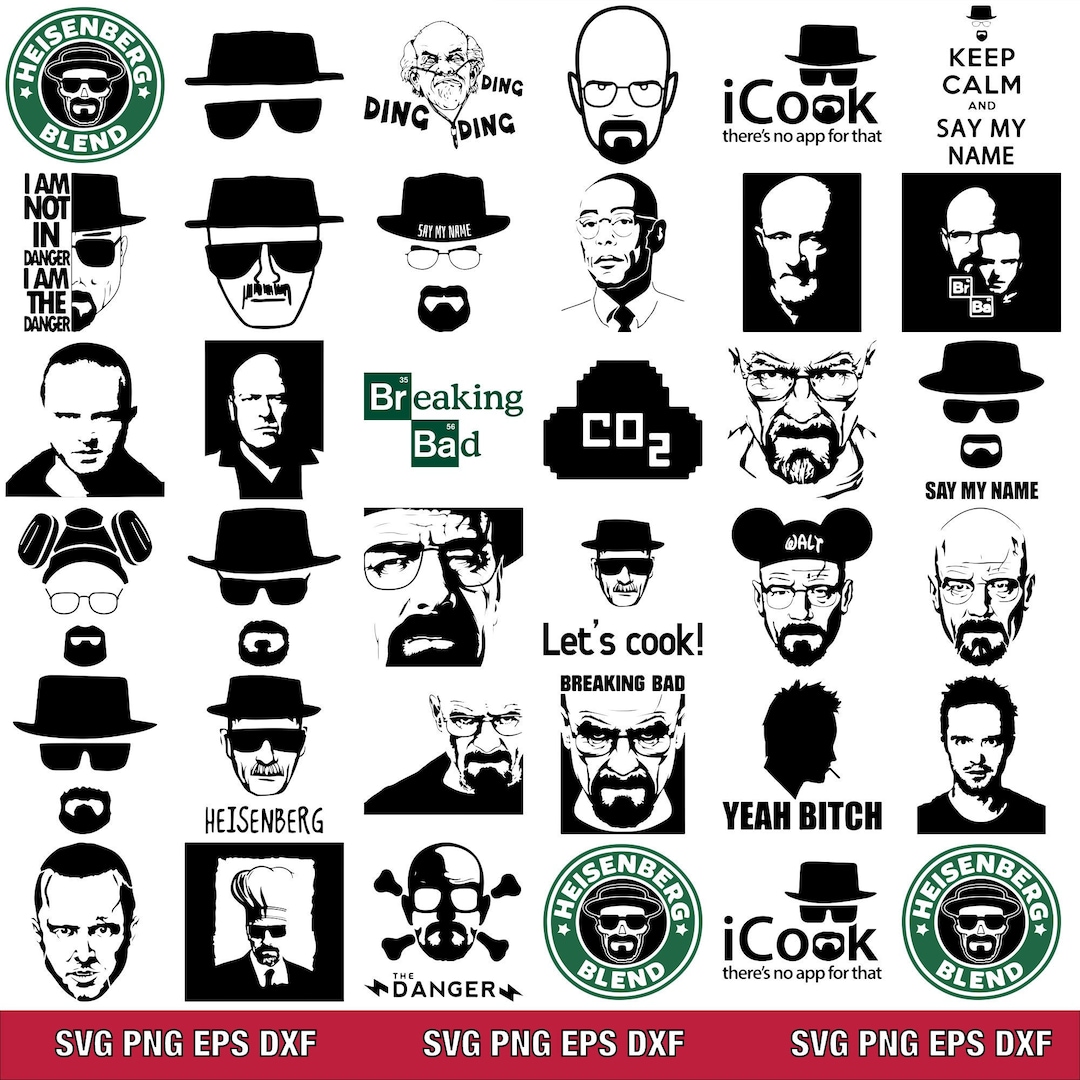 Breaking -- Bad Svg File Set, SVG Bundle LAYERED Cricut Files,instant ...