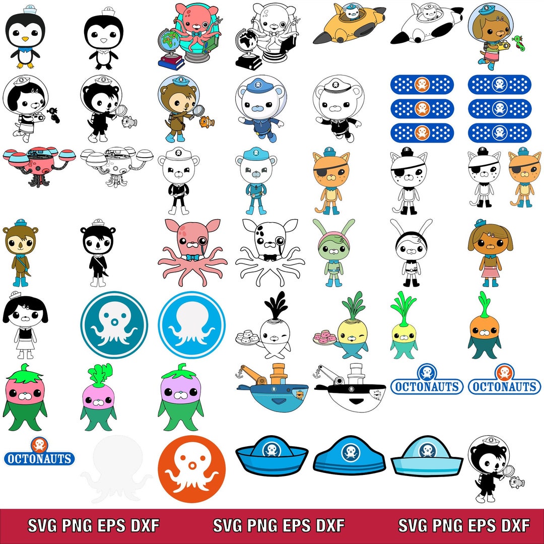 Octanauts Svg File Set, SVG Bundle LAYERED Cricut Files,instant ...