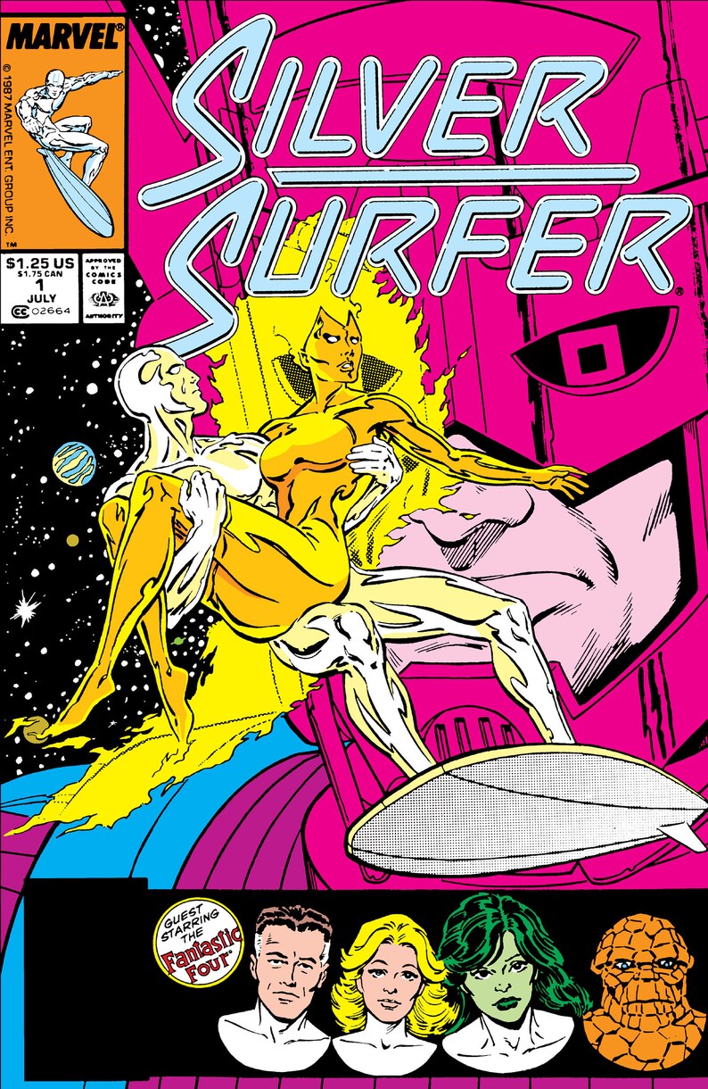 Silver Surfer Comics Science Fiction Superhero Digital Comics - Etsy