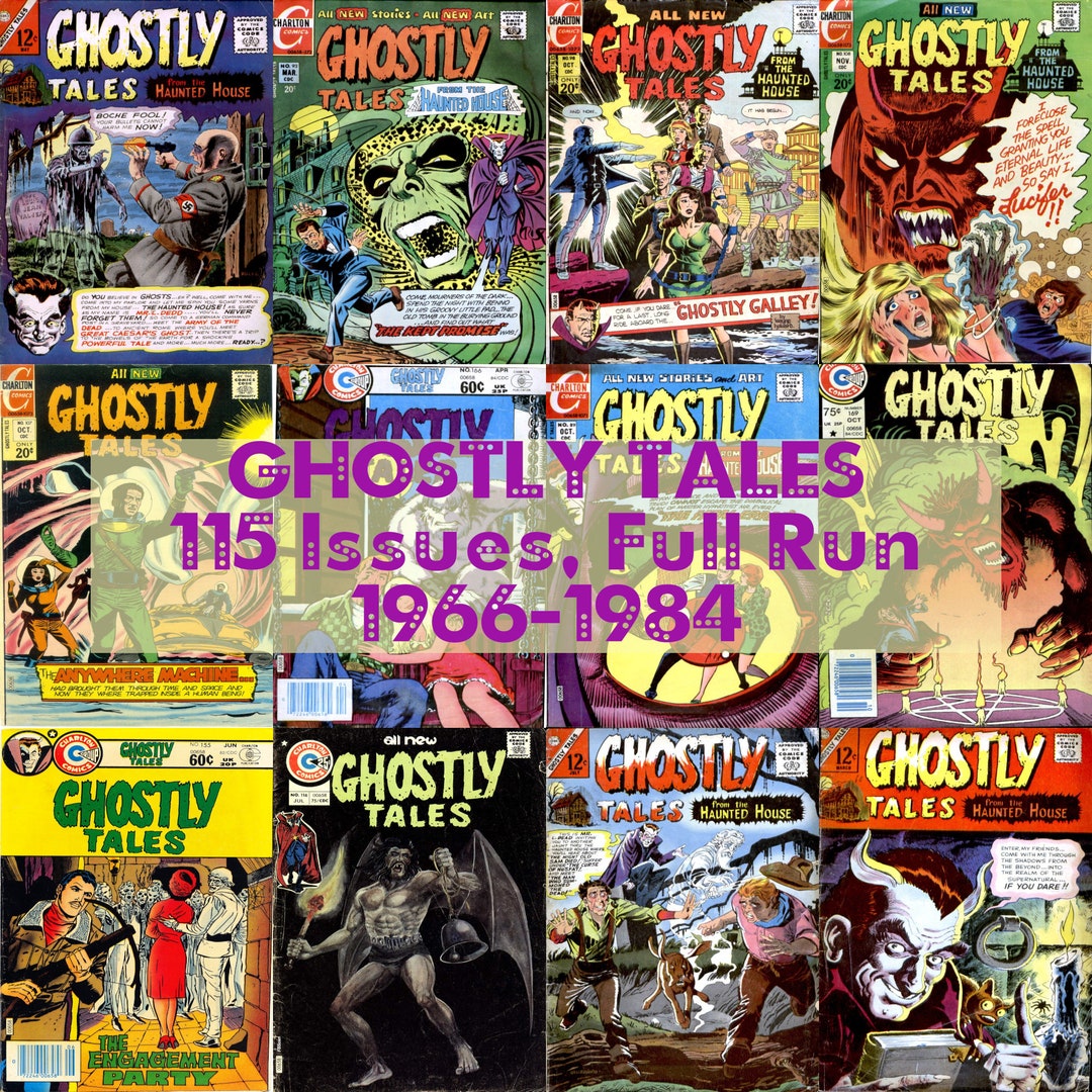 Ghostly Tales Comics, Horror Comics, Vintage Chilling Stories, 115 ...