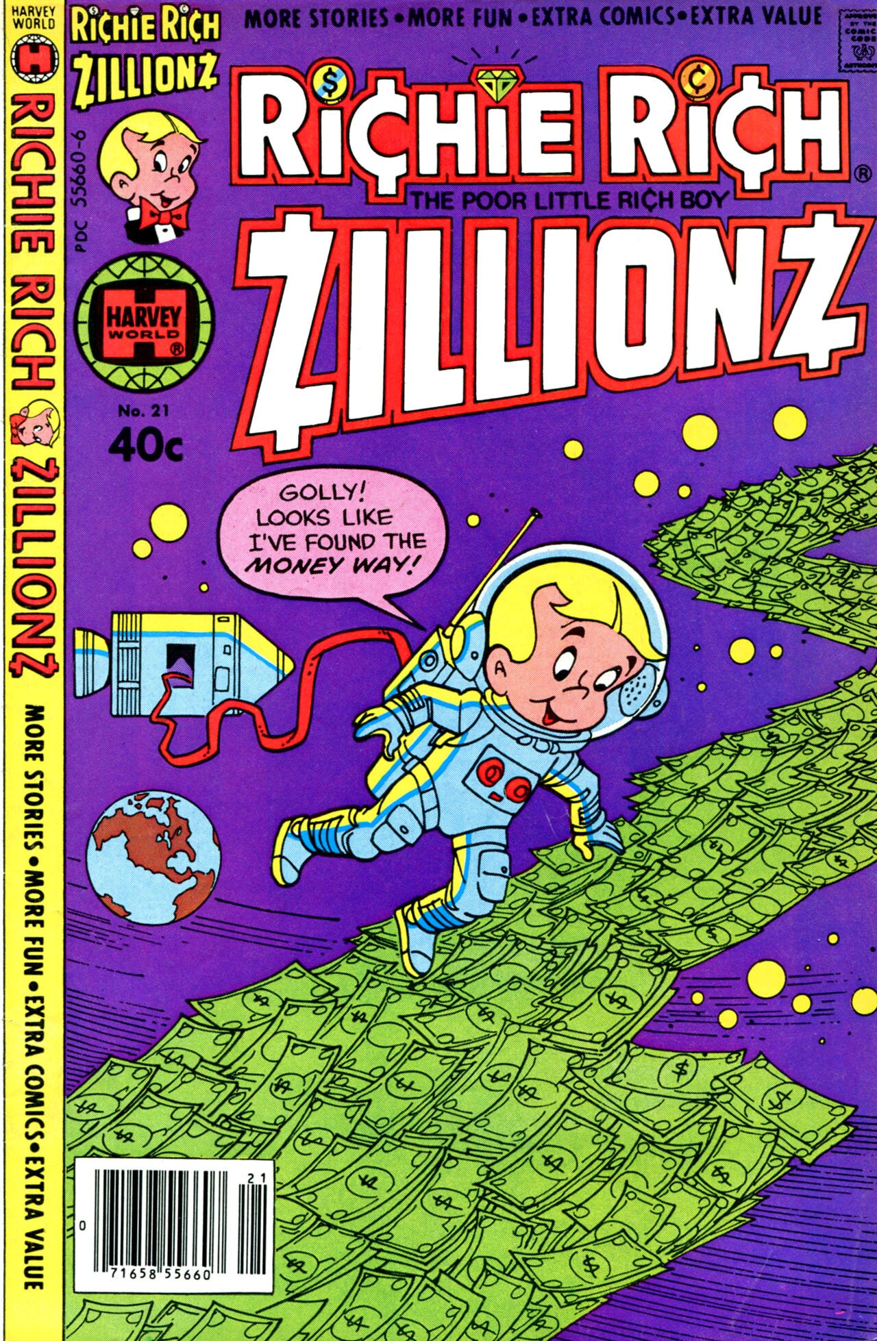 Richie Rich Comics, Richie Rich Zillionz Comic Books, Vintage Children ...