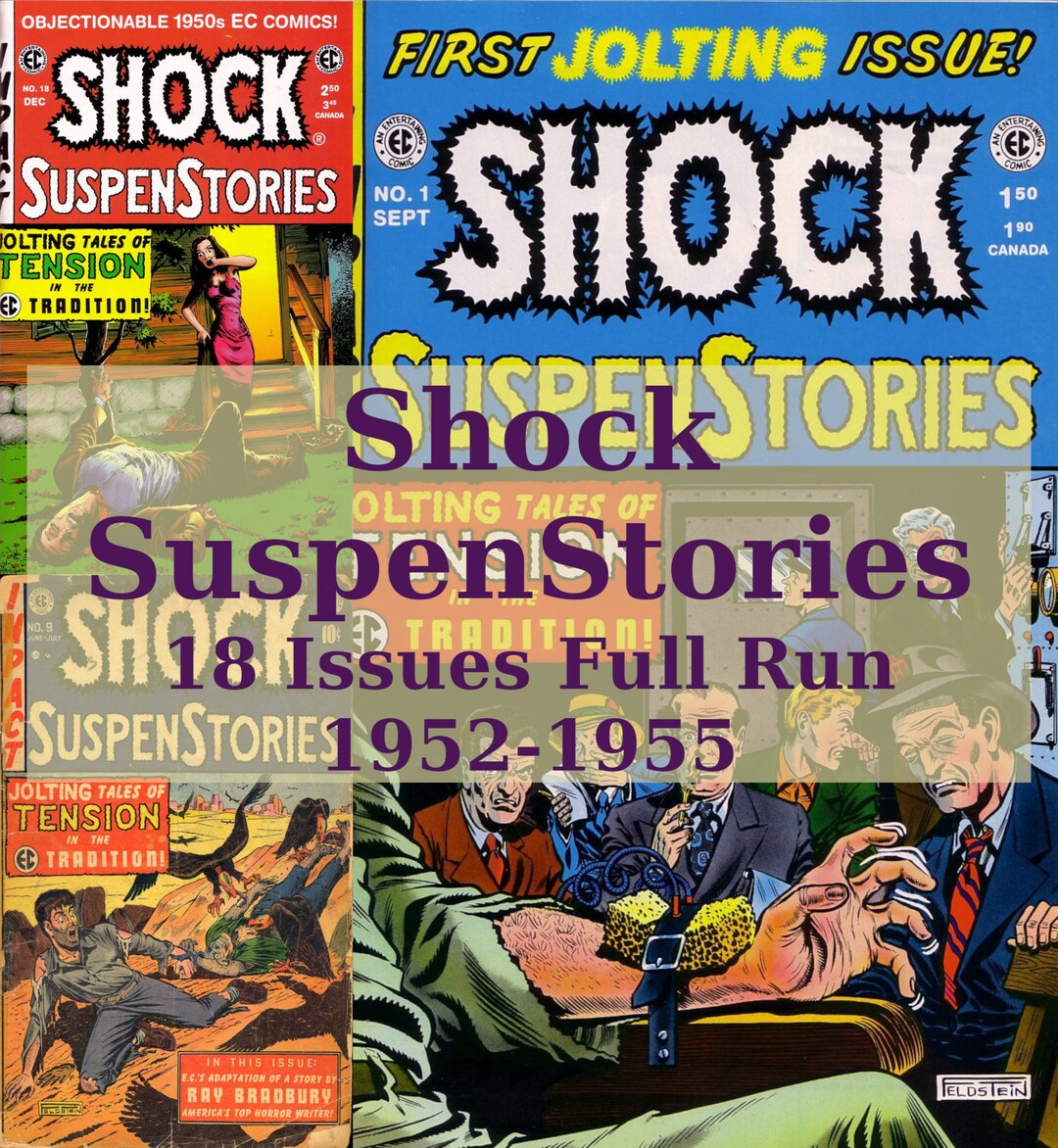Shock Suspenstories Comics, Horror, Suspense, Digital Comics - Etsy