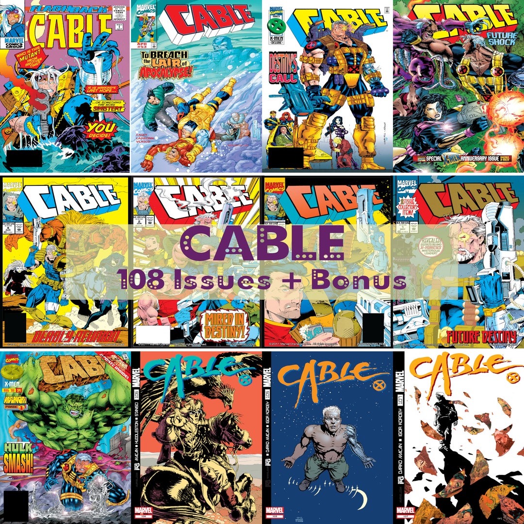 Cable Comics, Mutant Superhero, Digital Comics Collection - Etsy
