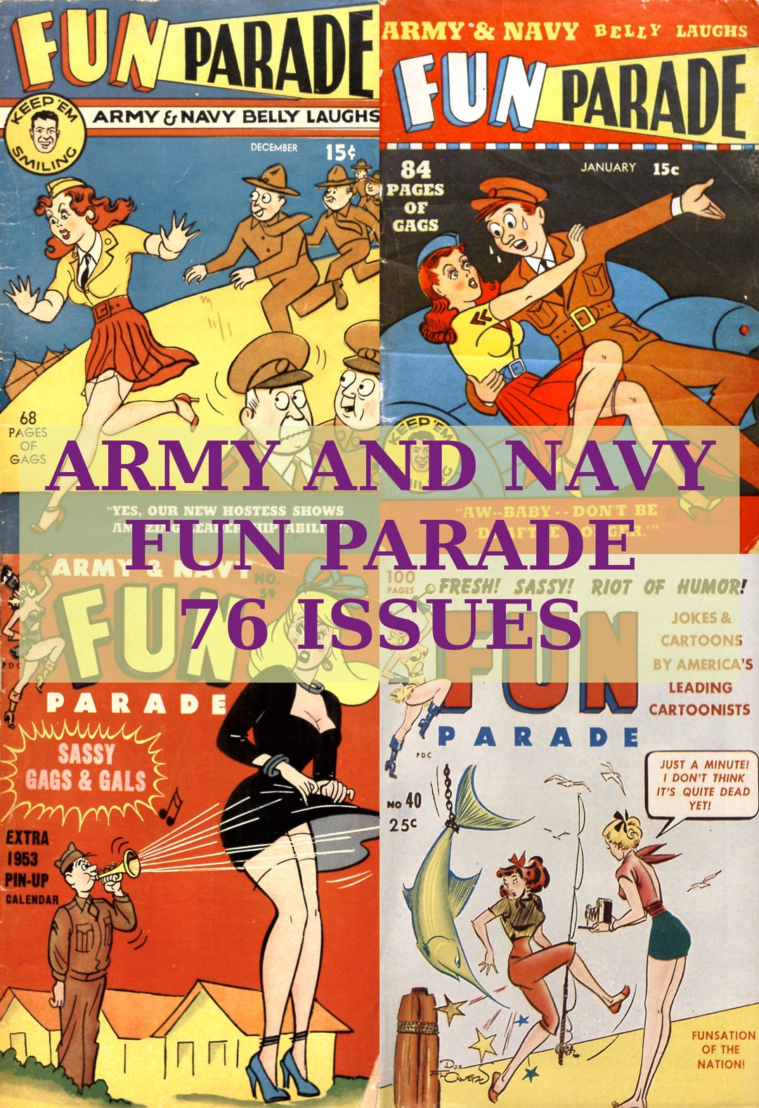 Army Humor Comics, Army and Navy Fun Parade, Golden Age Comics ...