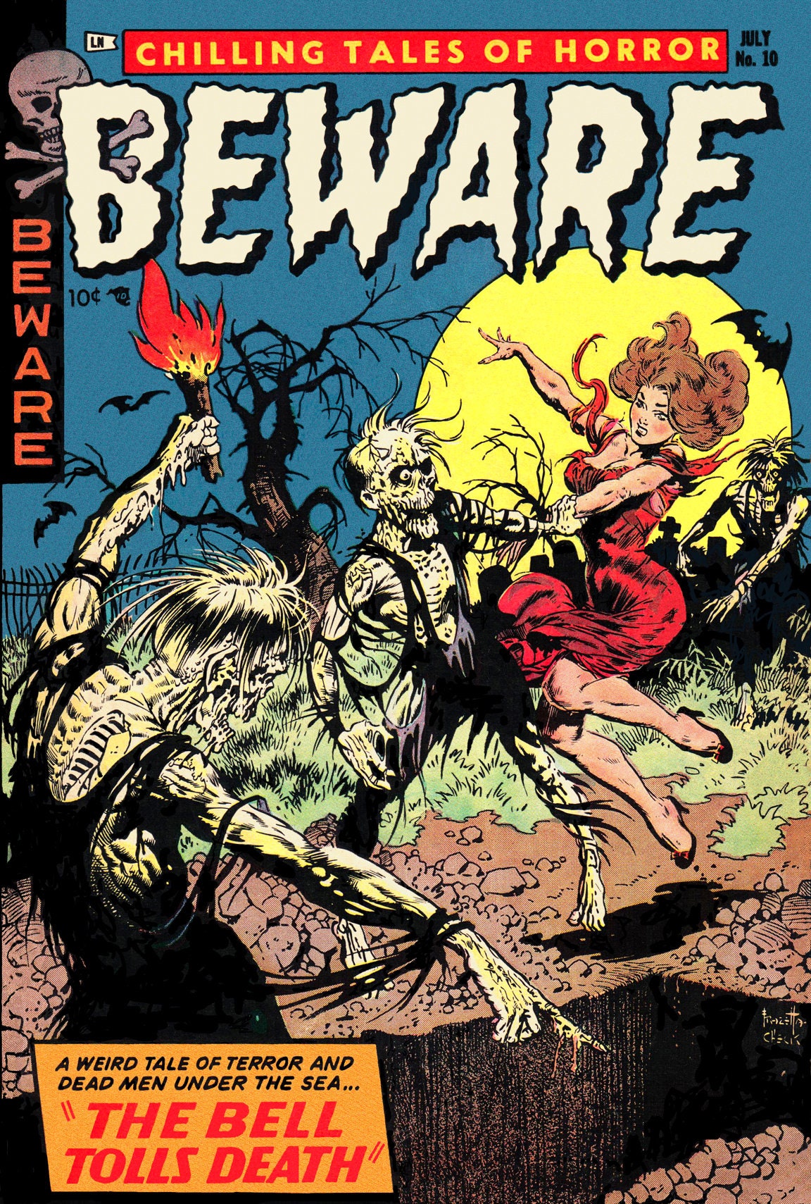 Beware Comics, Vintage Horror Crime Comic Books, 1950s Comics Digital ...