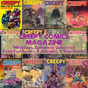 Creepy Comics Magazine, Classic Horror Comics, Complete Digital ...