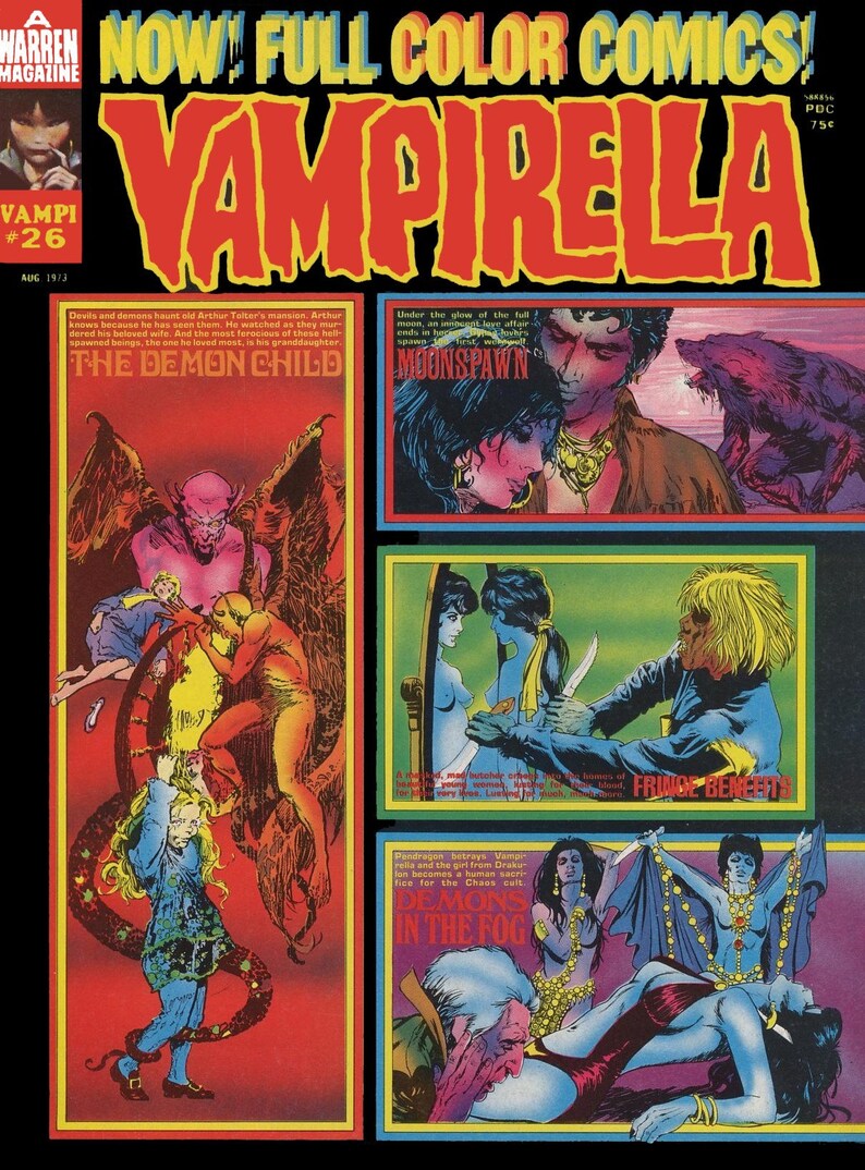 Vampirella Comics, Horror Comics, Digital Comics Collection 1969-1988 ...