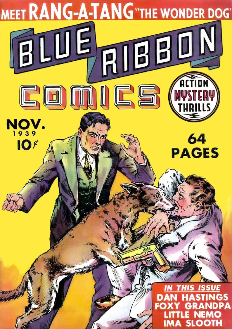 Comics Blue Ribbon, Vintage Comics, Golden Age of Comics, 1939-1942 - Etsy