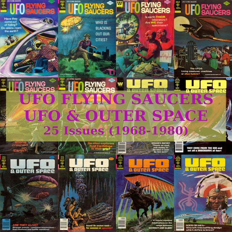 UFO Flying Saucers, UFO & Outer Space Comics 1960s, 1970s - Etsy