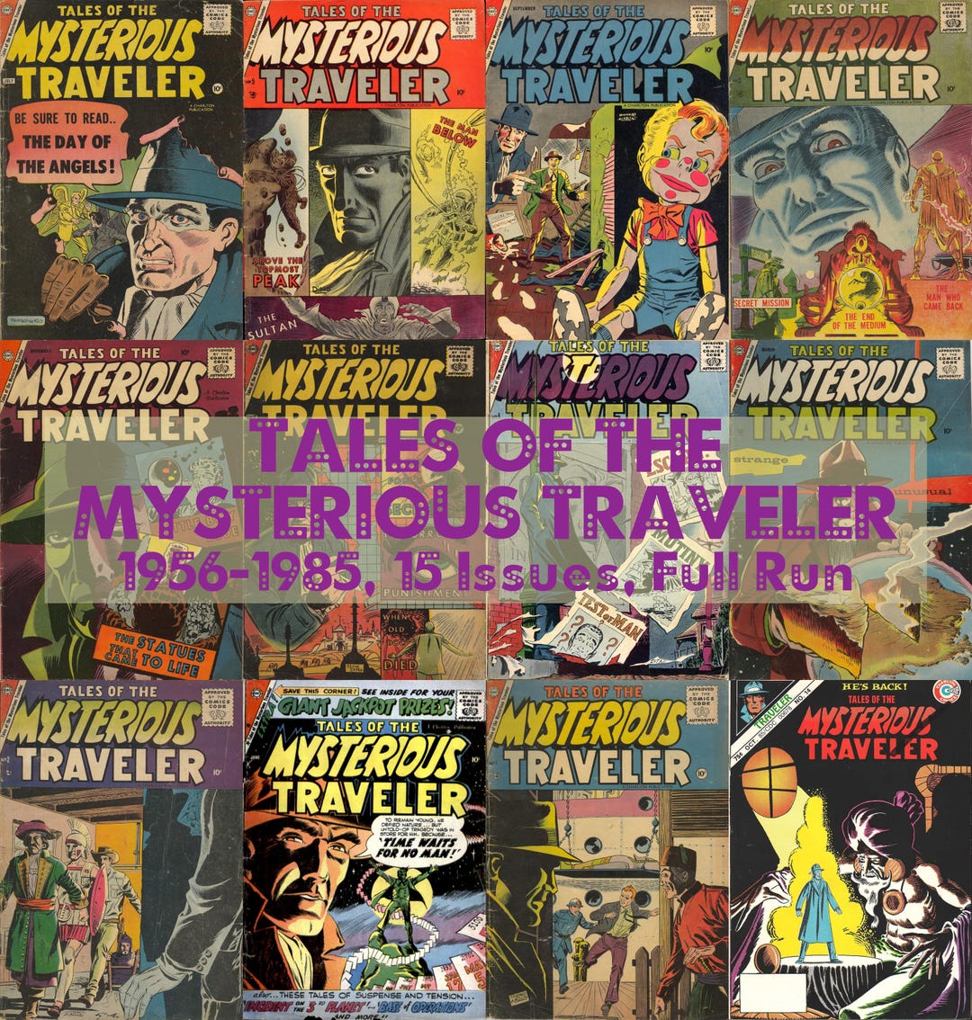 Tales of the Mysterious Traveler Comics, Vintage Supernatural, Horror ...