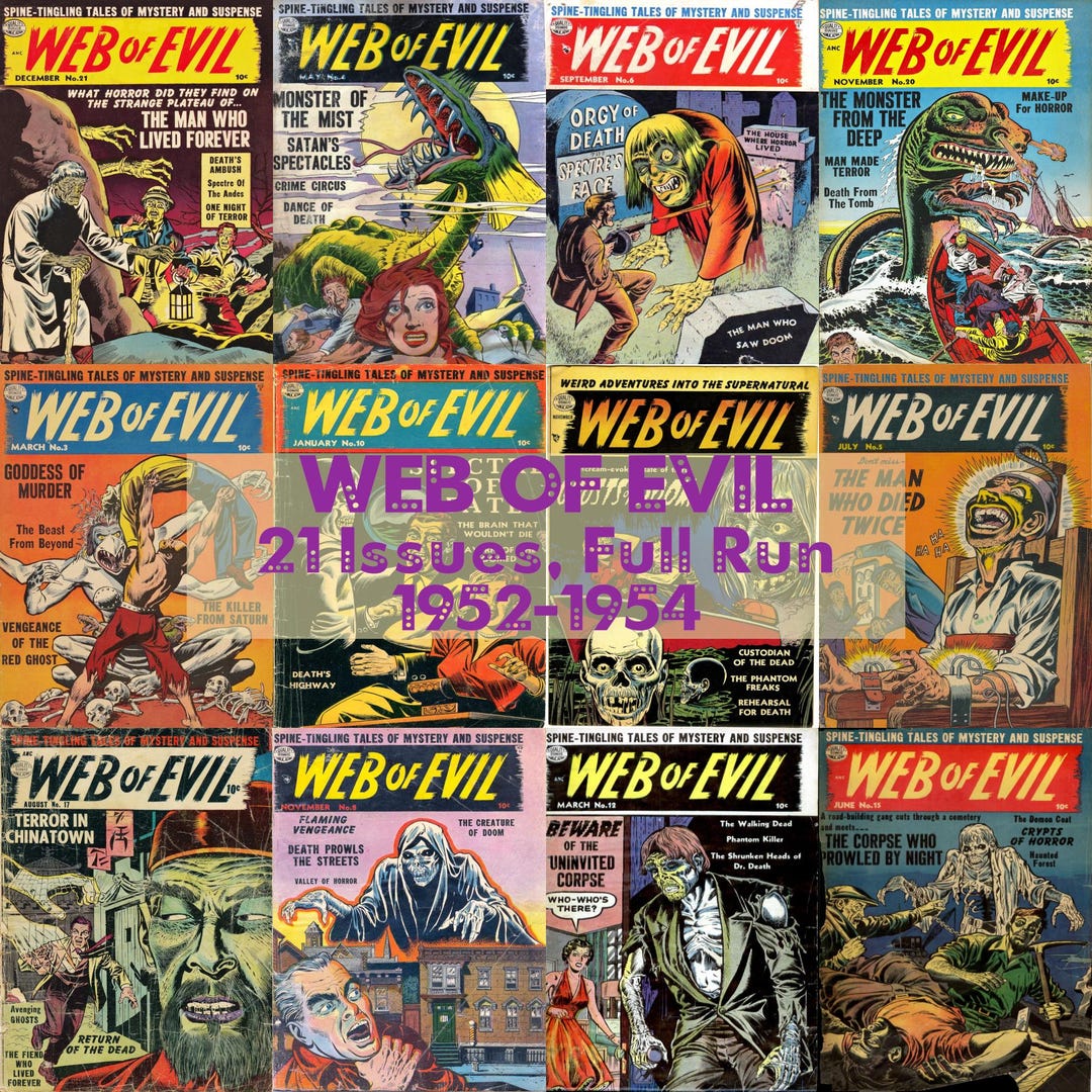 Web of Evil Comics Collection, Pre-code Horror Comics, Digital ...