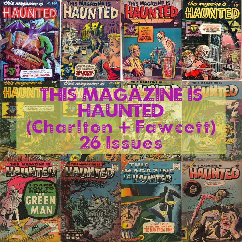 This Magazine is Haunted Horror Comic Books Collection 26 Issues, 1950s - Etsy