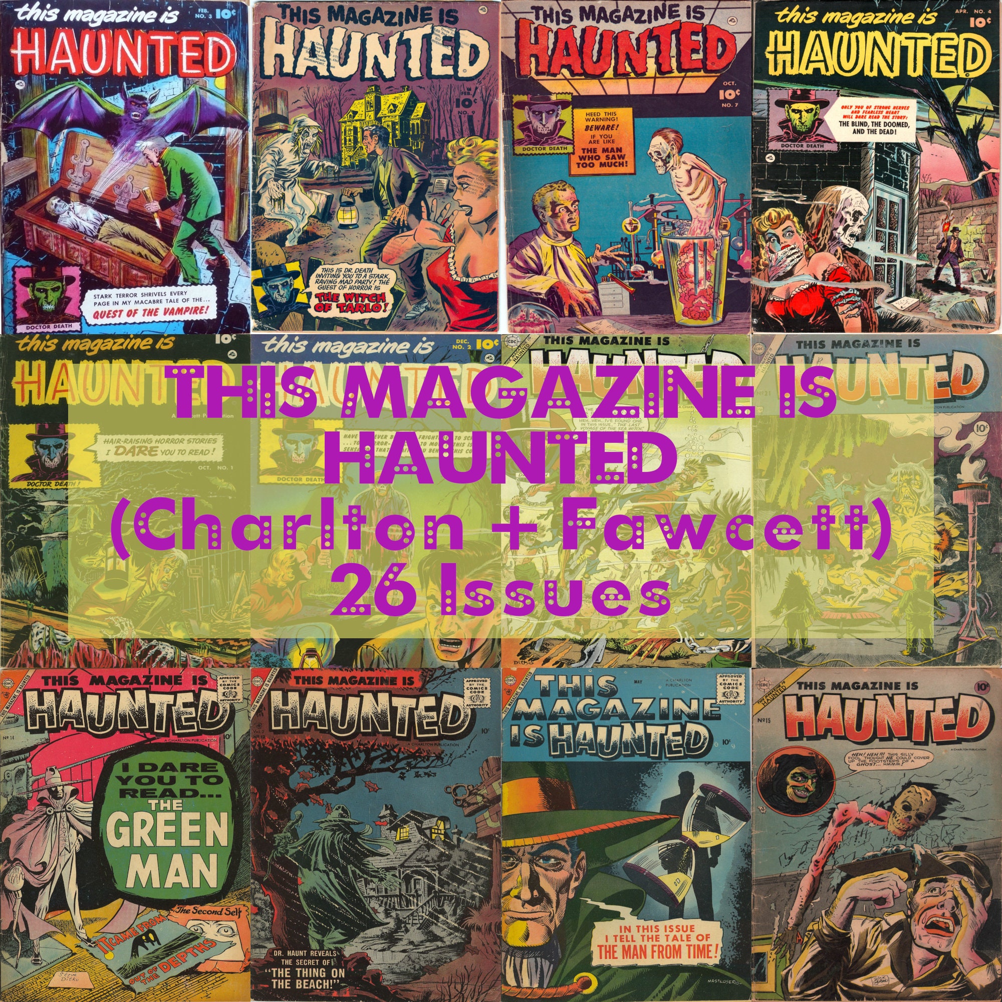 This Magazine is Haunted Horror Comic Books Collection 26 Issues, 1950s ...