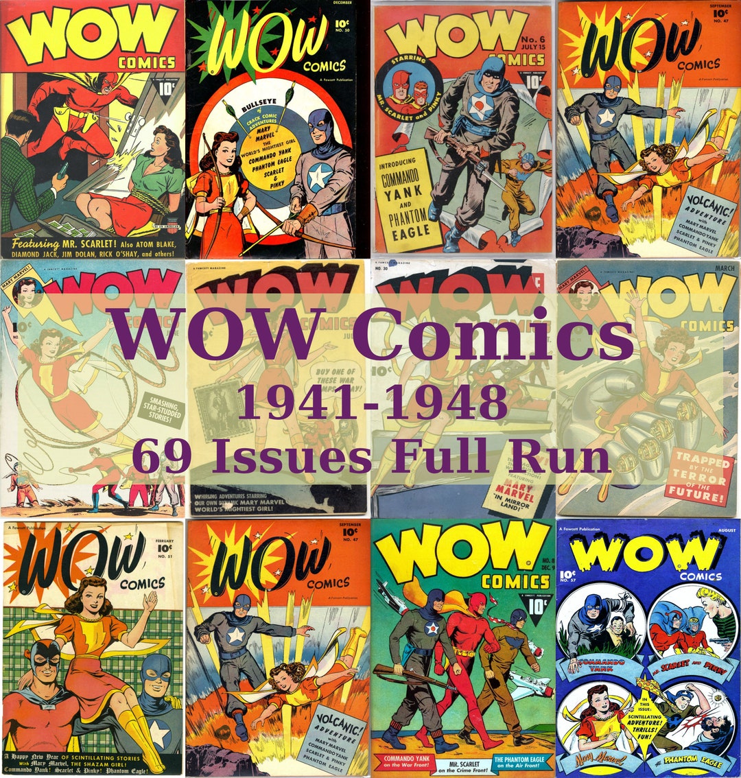 WOW Comics, Golden Age Comics, Digital Downloadable Comics - Etsy