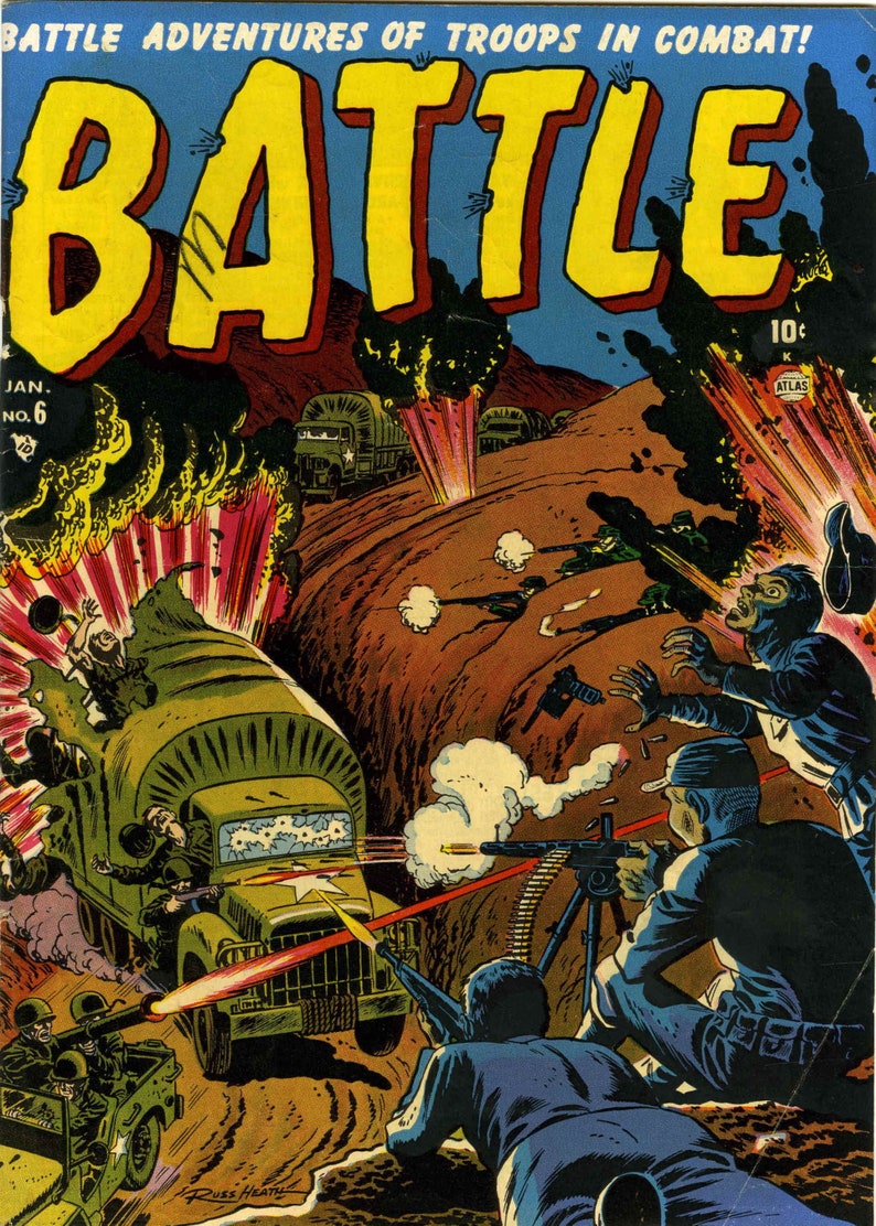 Battle Comics, War Comic Books Complete Collection of 70 Digital Issues ...
