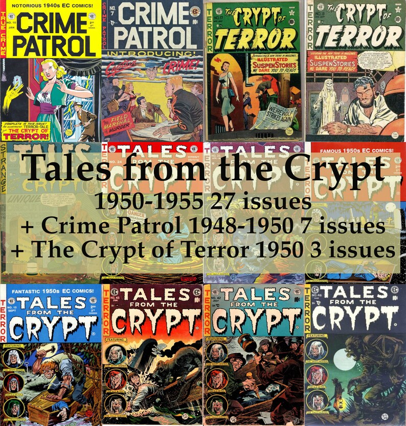 Tales From the Crypt Comics, Crime Patrol, Crypt of Terror, Horror ...