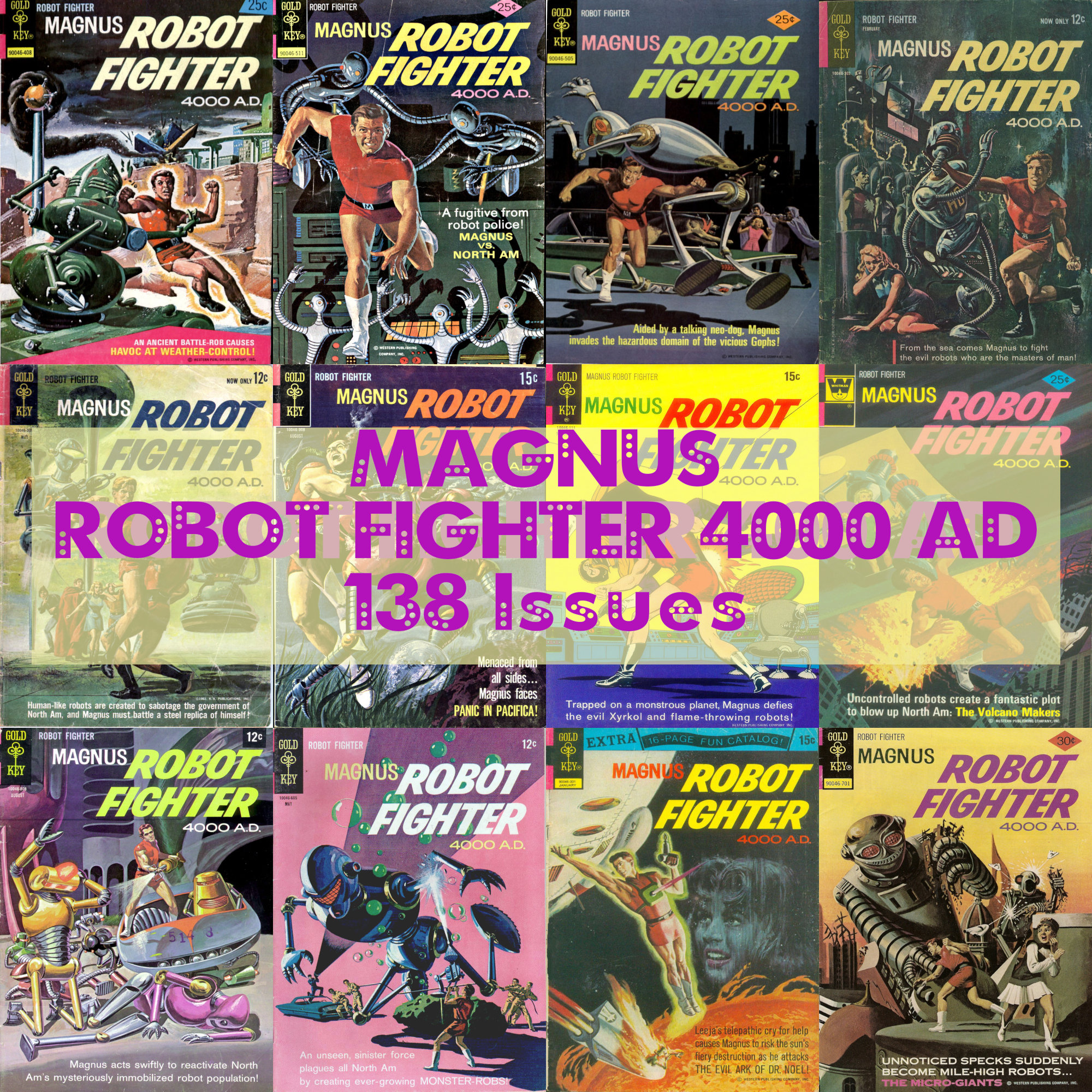 Magnus Robot Fighter Vintage Comics Science Fiction Comics Digital ...