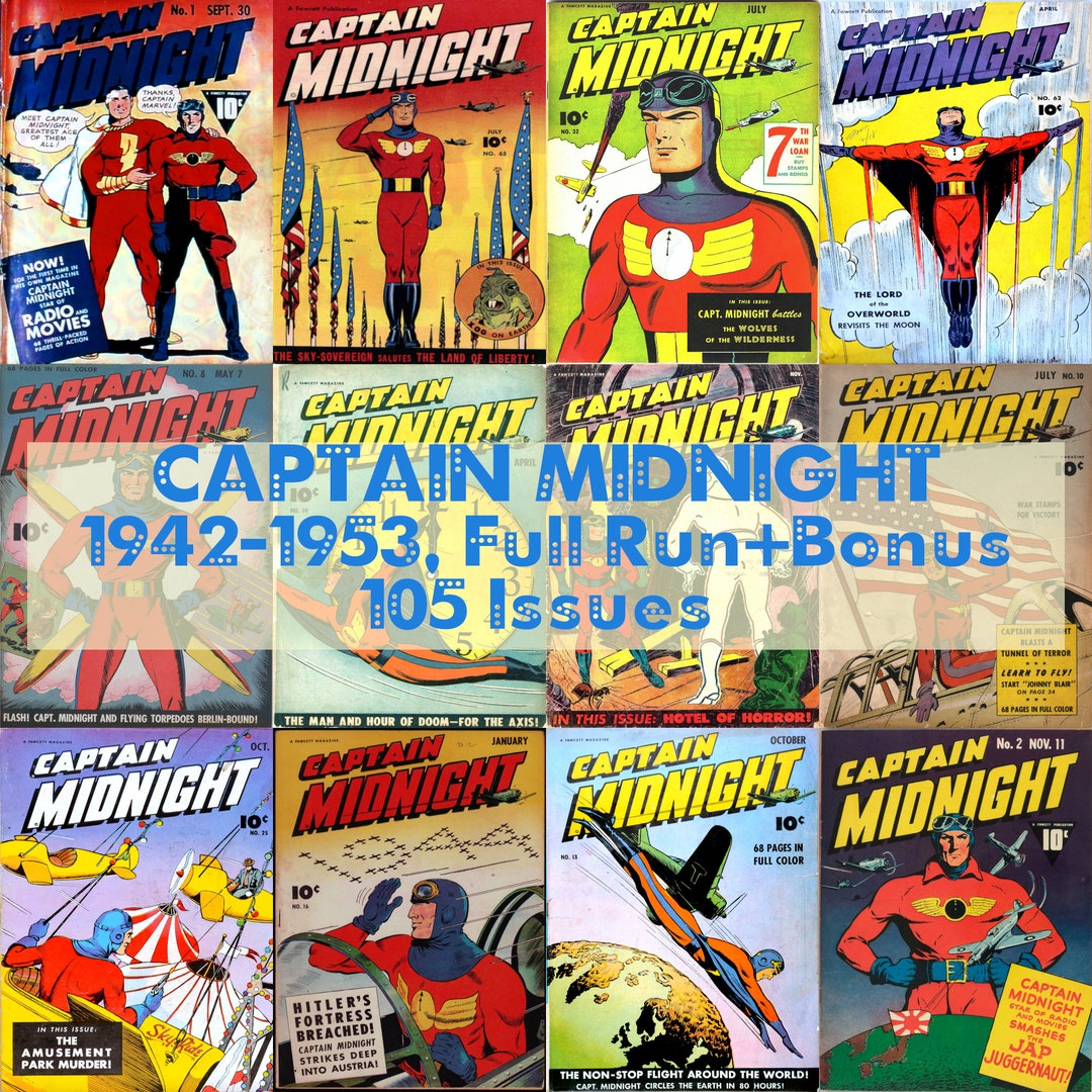 Captain Midnight Comics Complete Collection - Etsy