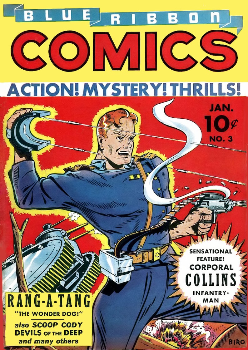 Comics Blue Ribbon Vintage Comics Golden Age of Comics - Etsy