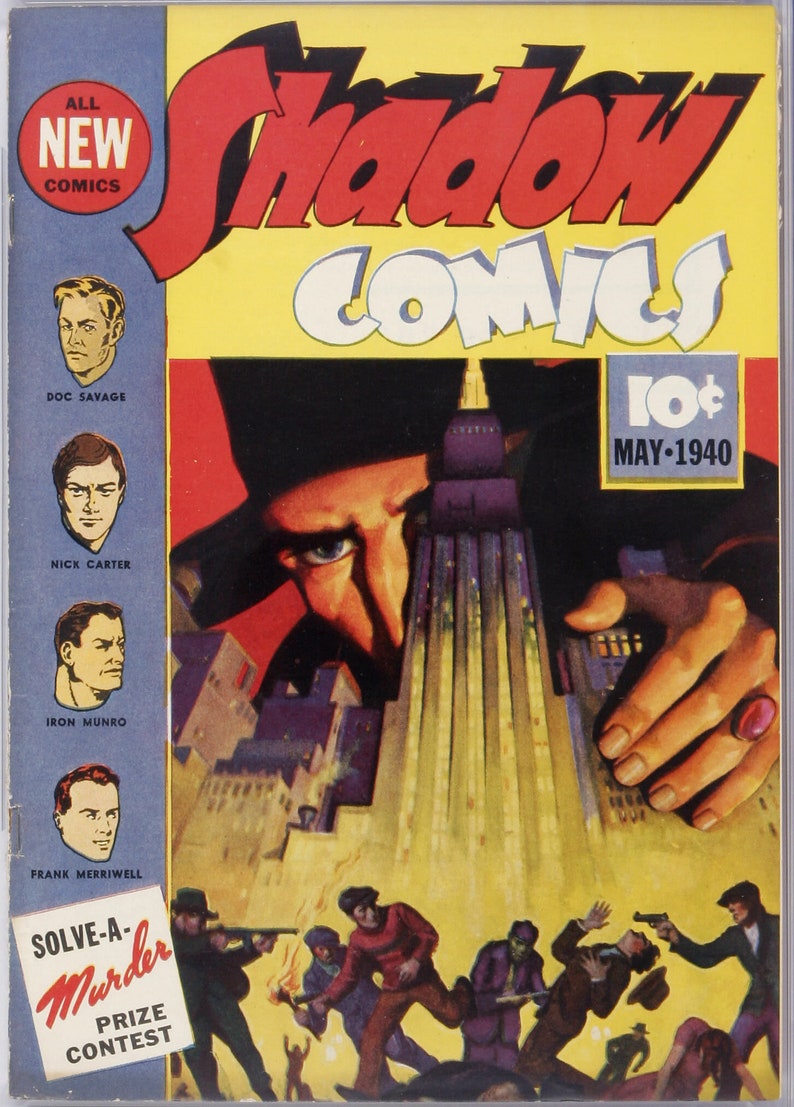 Shadow Comics 1940-1949, Vintage Comic Books, 101 Digital Issues Comics ...