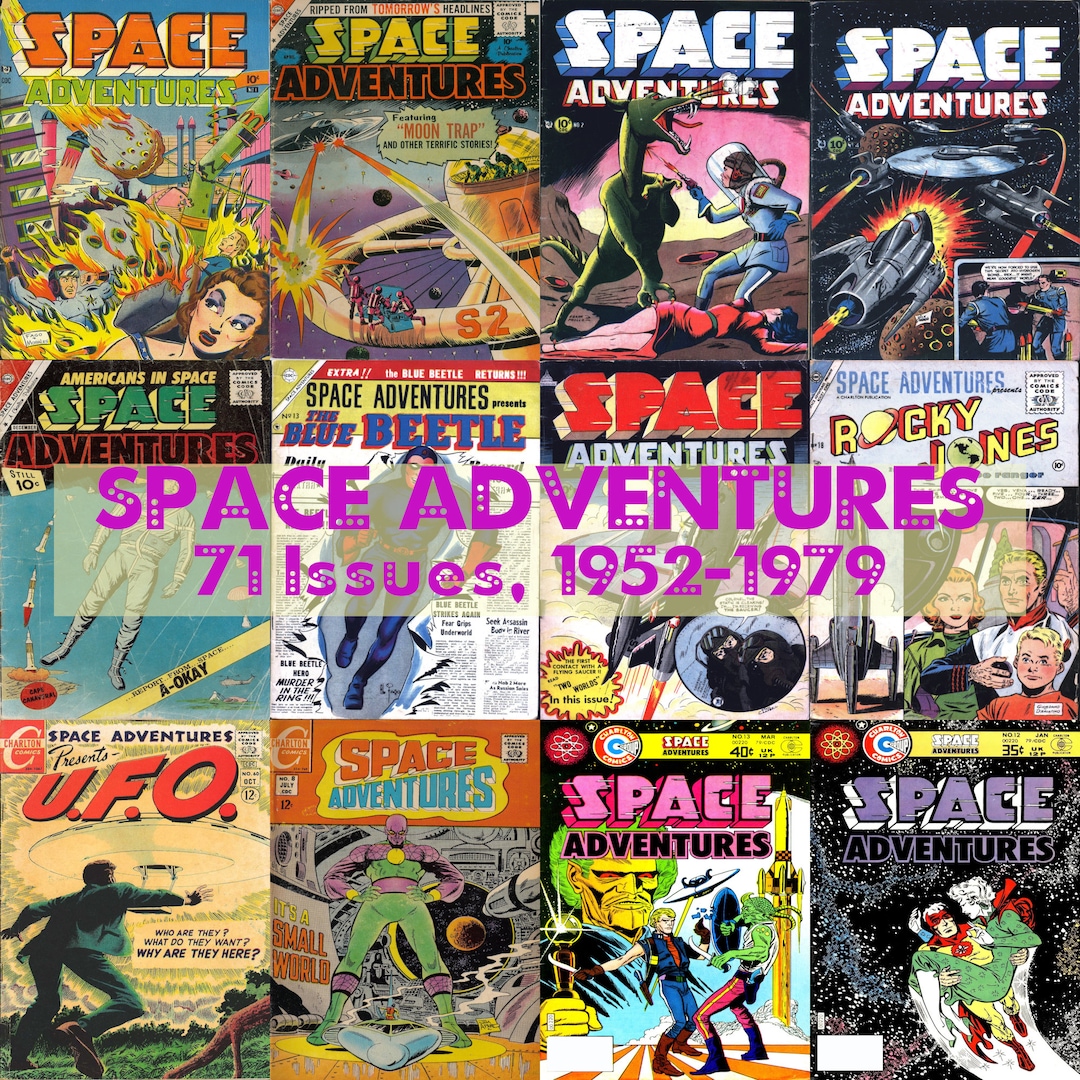 Space Adventures Comics, Complete Digital Collection 71 Issues - Etsy