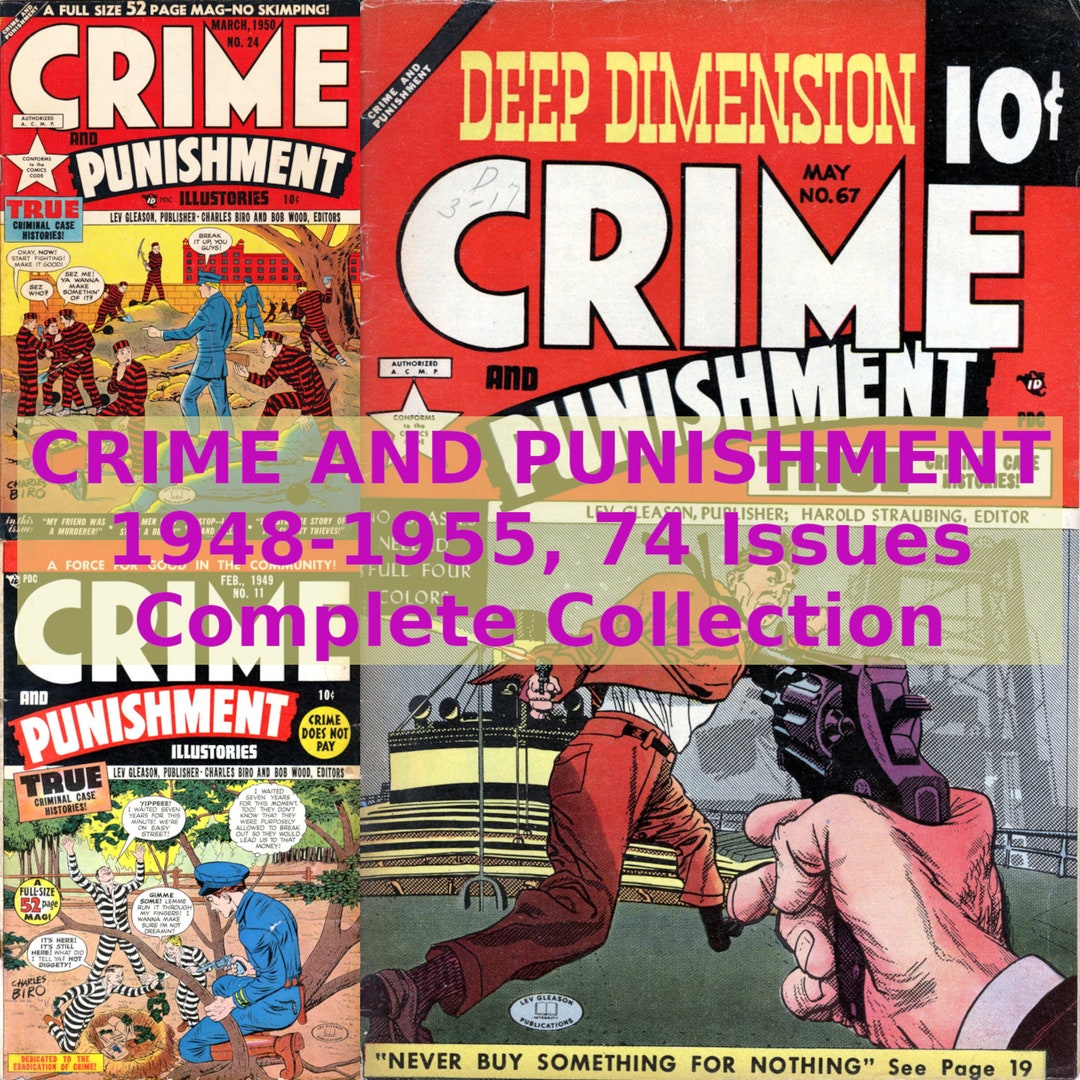 Crime and Punishment Comic Books Complete Collection - Etsy
