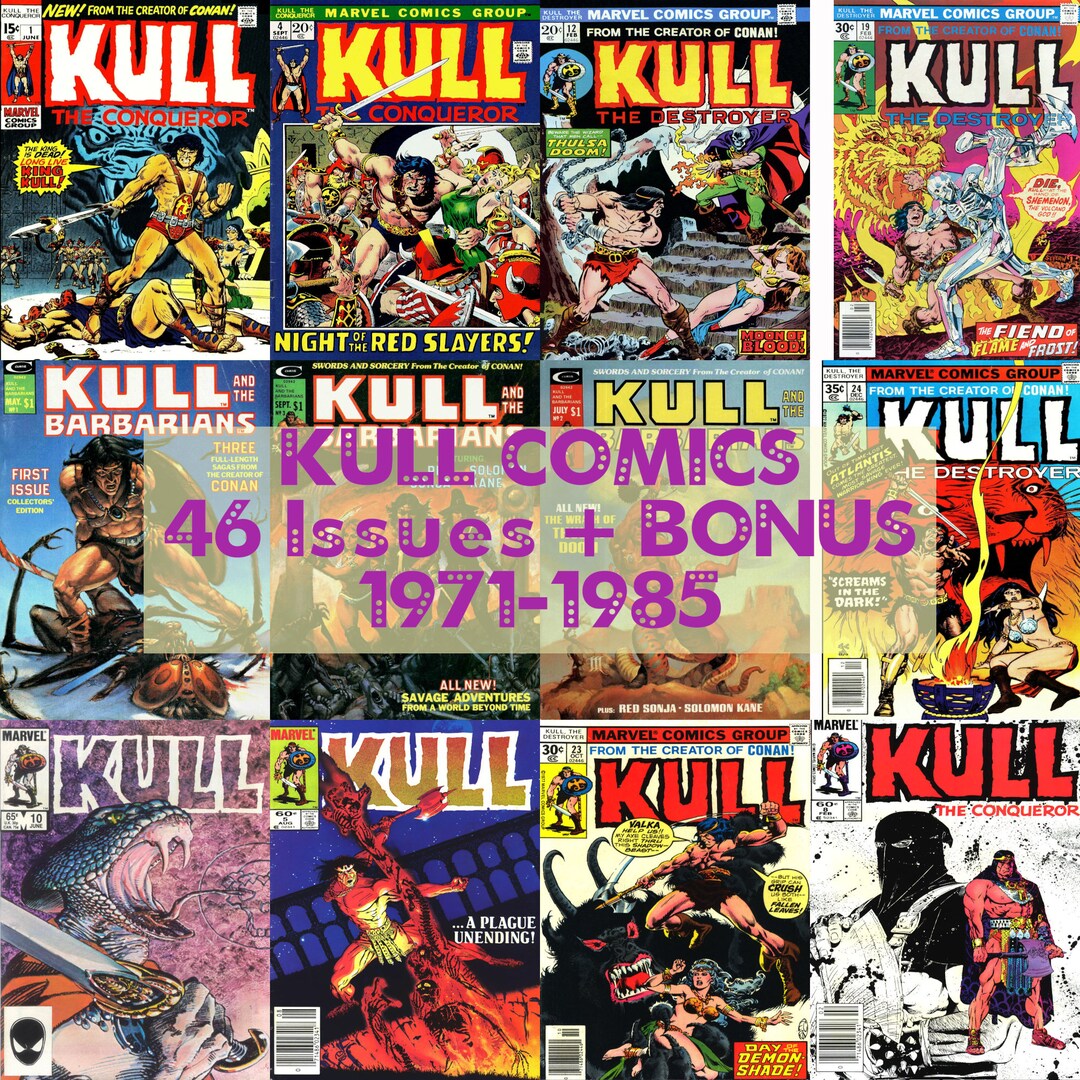 Kull Comics, Kull the Conqueror, Kull the Distroyer, Kull and the ...