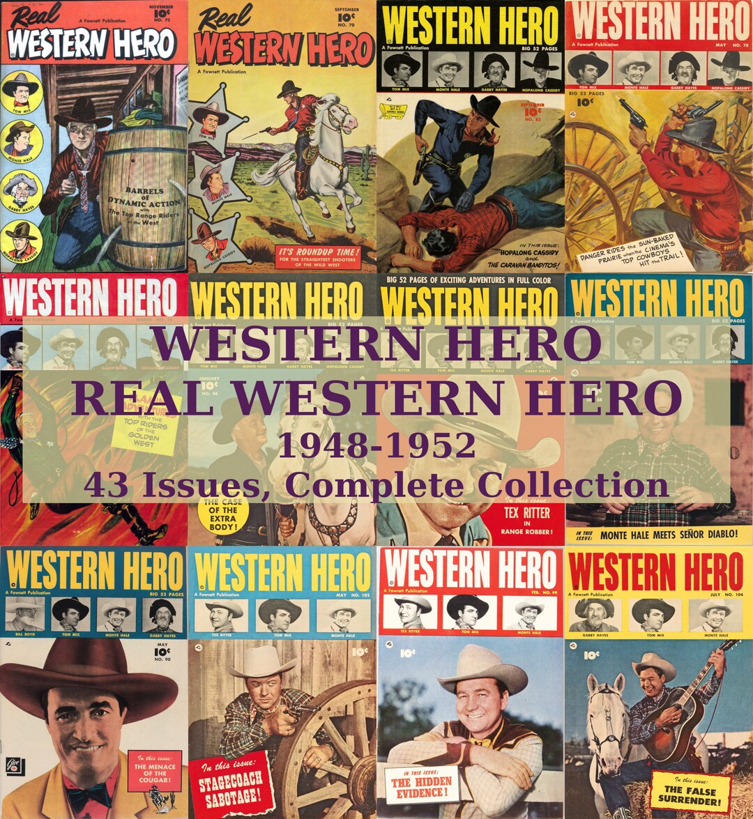 Real Western Hero + Western Hero Comics, Digital Comics Download - Etsy