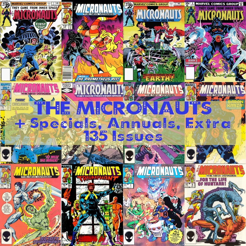 The Micronauts Comics, Microverse, Science Fiction Comics, Digital Comics Collection - Etsy