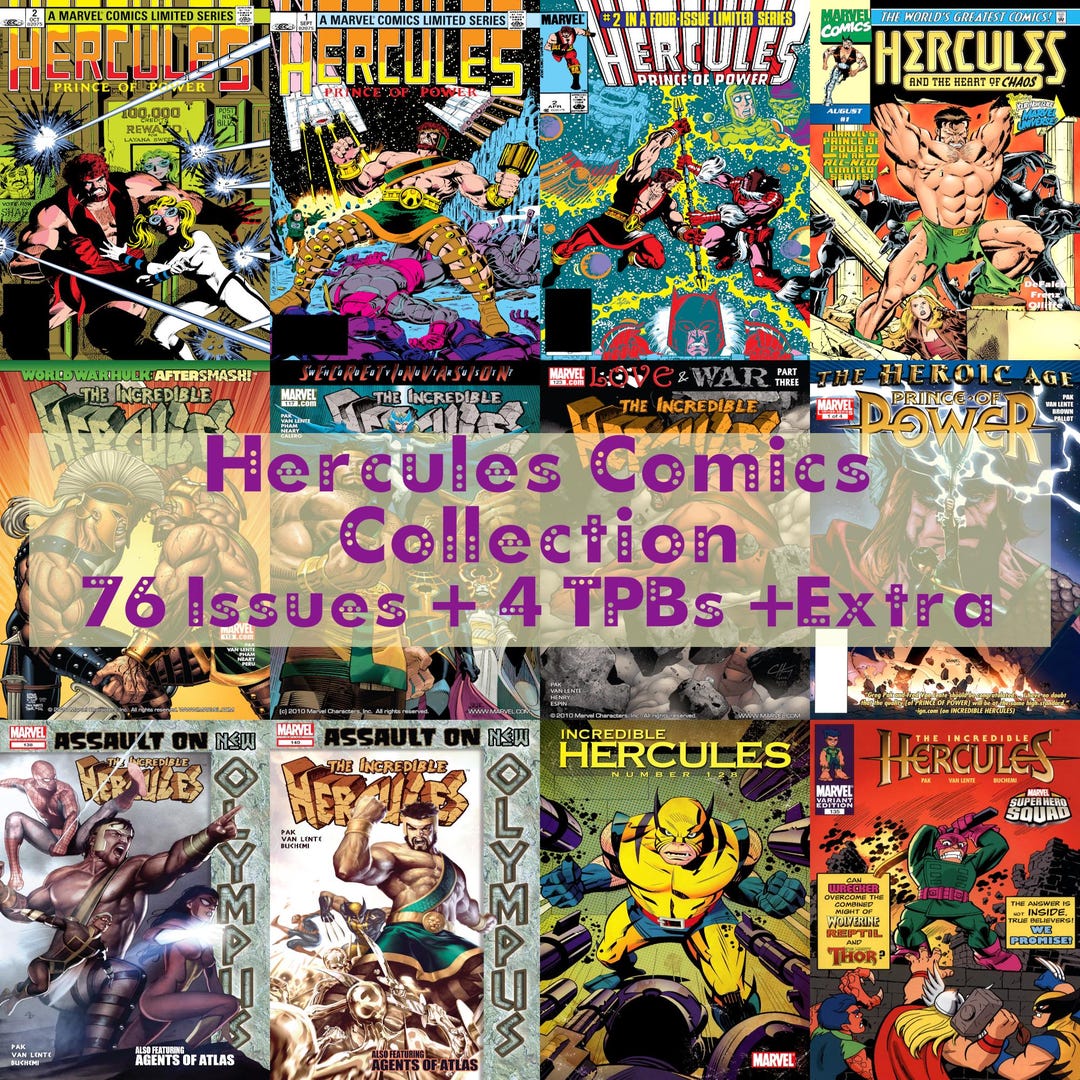 Hercules Comics Collection, Prince of Power, Incredible Hercules, Heart ...