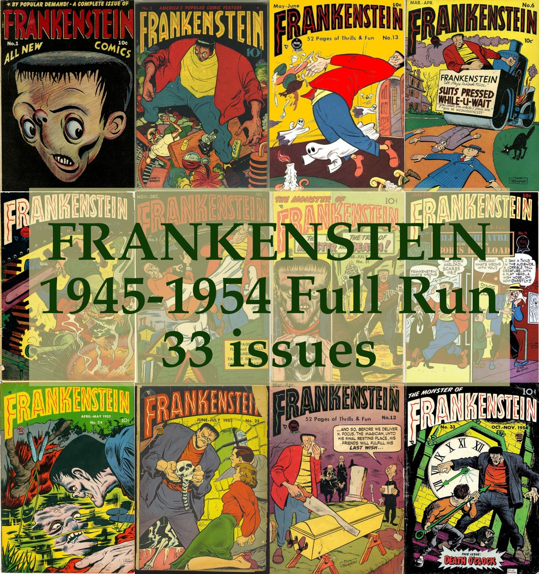 Frankenstein Comics, Horror, Monster, Digital Comic Books Collection ...