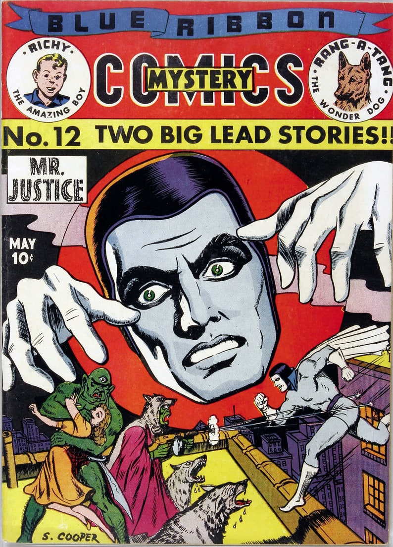 Comics Blue Ribbon, Vintage Comics, Golden Age of Comics, 1939-1942 - Etsy