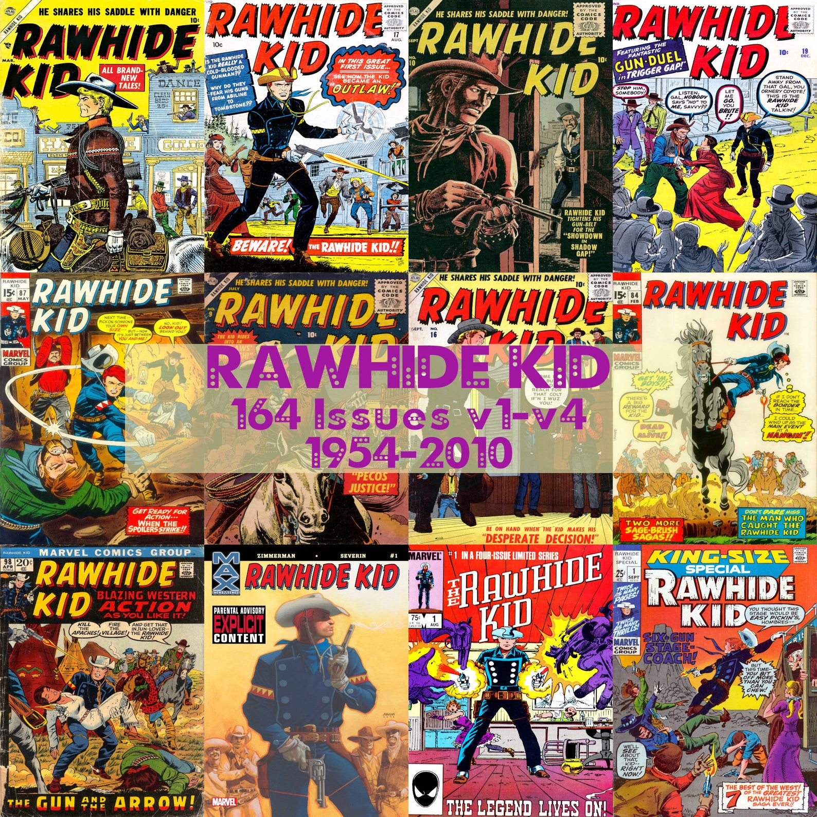 Rawhide Kid Comics, Western Comics, Classic Comics, Gunfighters, Outlaws, 164 Issues Digital ...