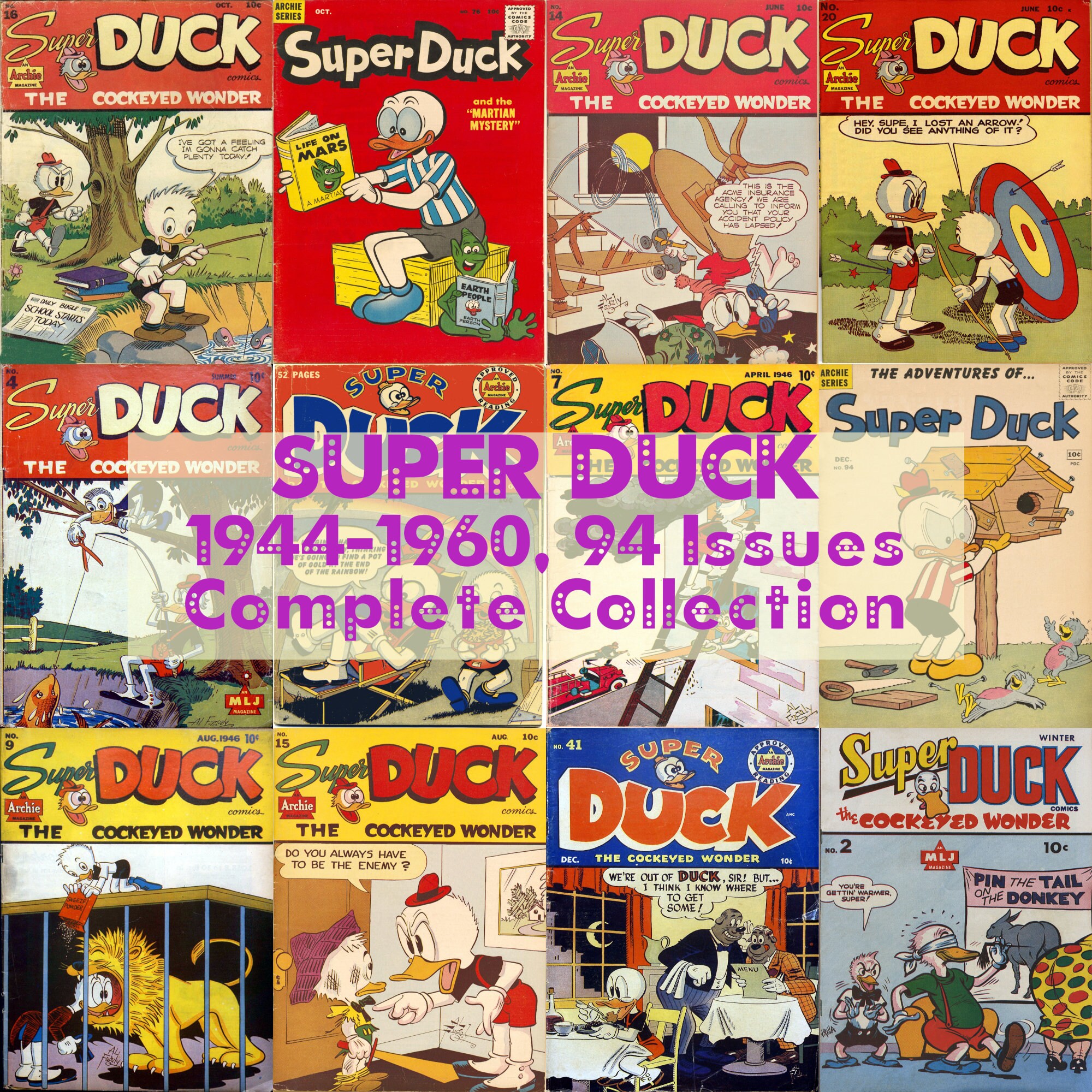 Super Duck Comics Superheros Parody Funny Comics - Etsy