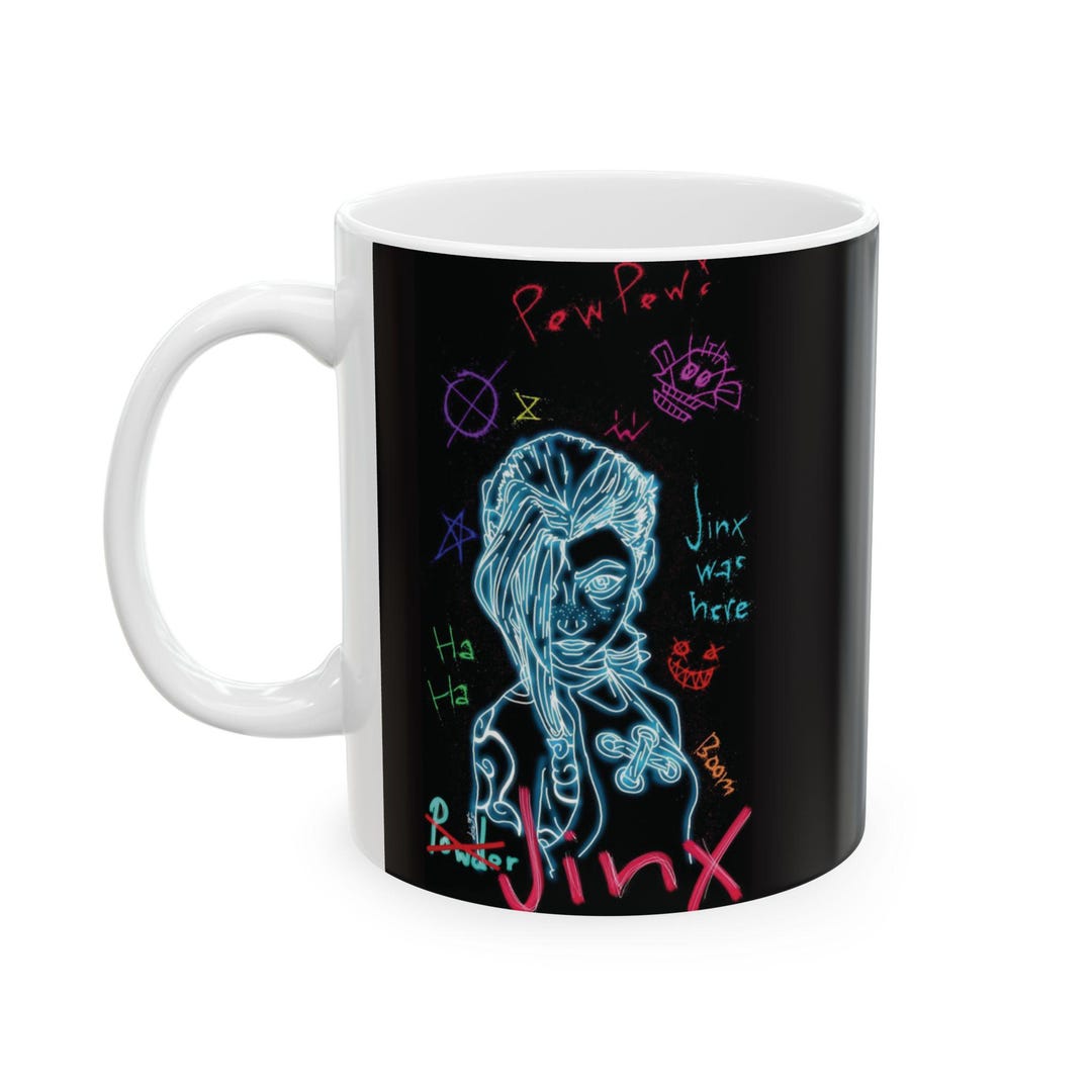 Jinx Arcane League of Legends Season 2 Graffiti Premium 11 Oz Mug - Etsy