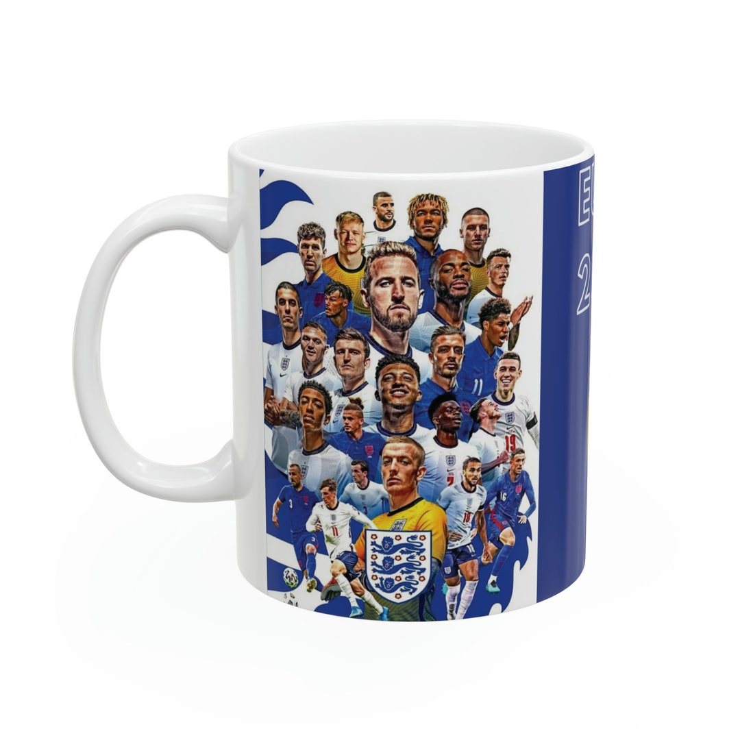 England EURO 2024 Fan Squad Mug (blue, Gold Version), 11.oz Mug, It's ...