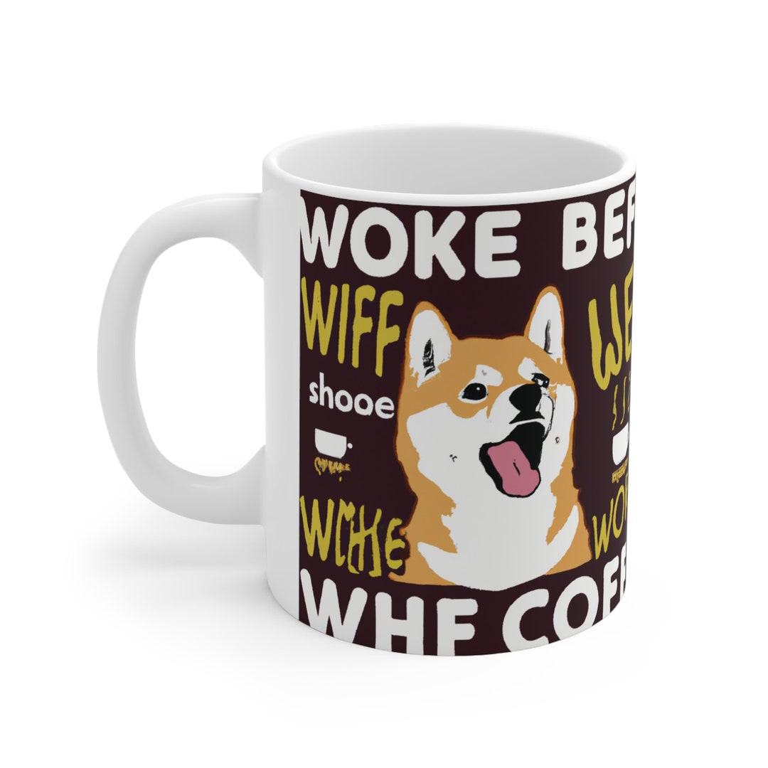 Meme Shiba Inu Coffee Mug, Cute Red Shiba Inu Gift, Dog Lover, Funny ...