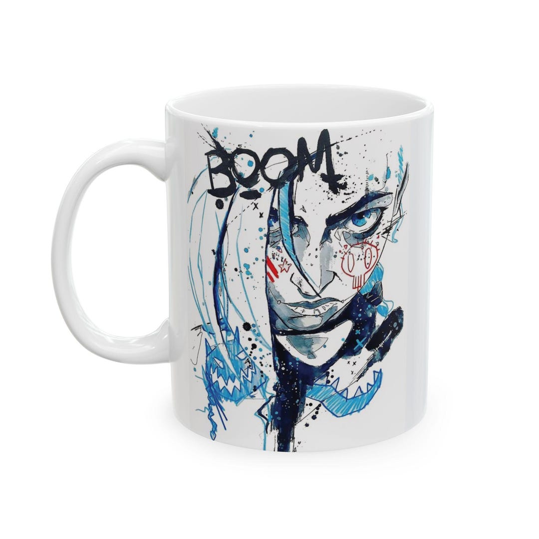 Jinx Arcane League of Legends Chaotic Graffiti BOOM Premium 11 Oz Mug ...
