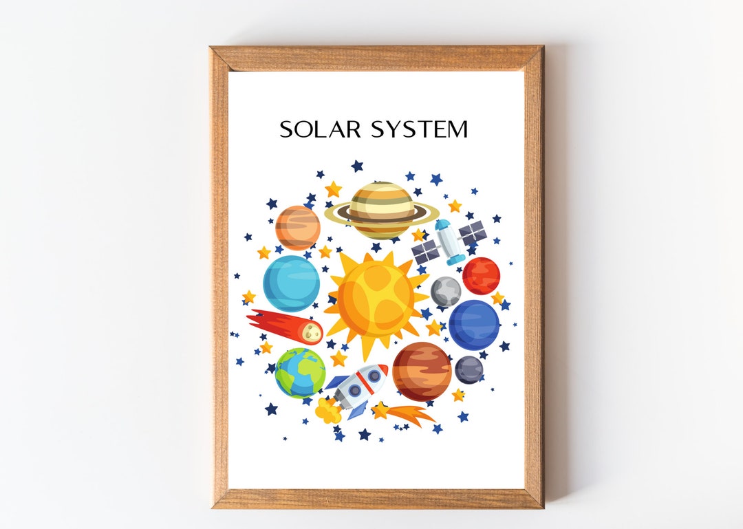 Space Print, Space Poster, PRINTABLE Educational Wall Art, Outer Space ...