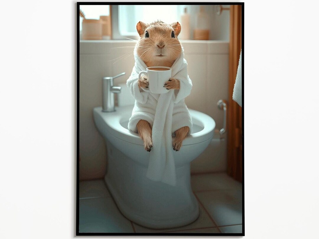 Guinea Pig on the Toilet, Bathroom Ideas Pictures, Funny Animal Picture ...