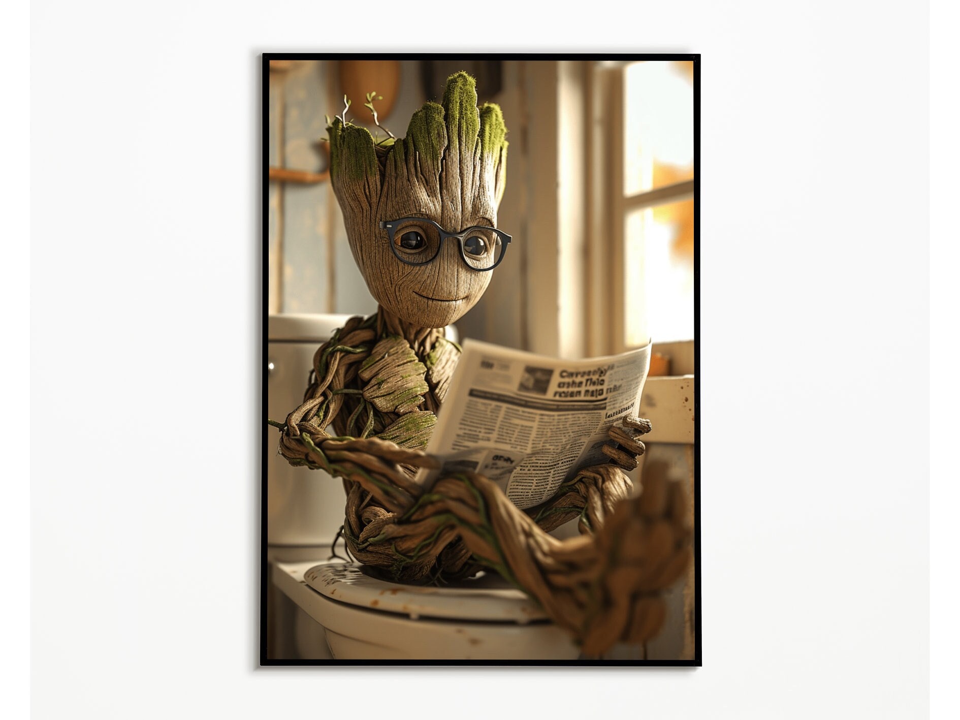 I Am Groot Poster on the Toilet, Groot Funny, Bathroom Ideas Pictures ...