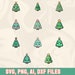 Kawaii Christmas Tree Clipart, PNG SVG Bundle, 20 Cute Kawaii Png ...