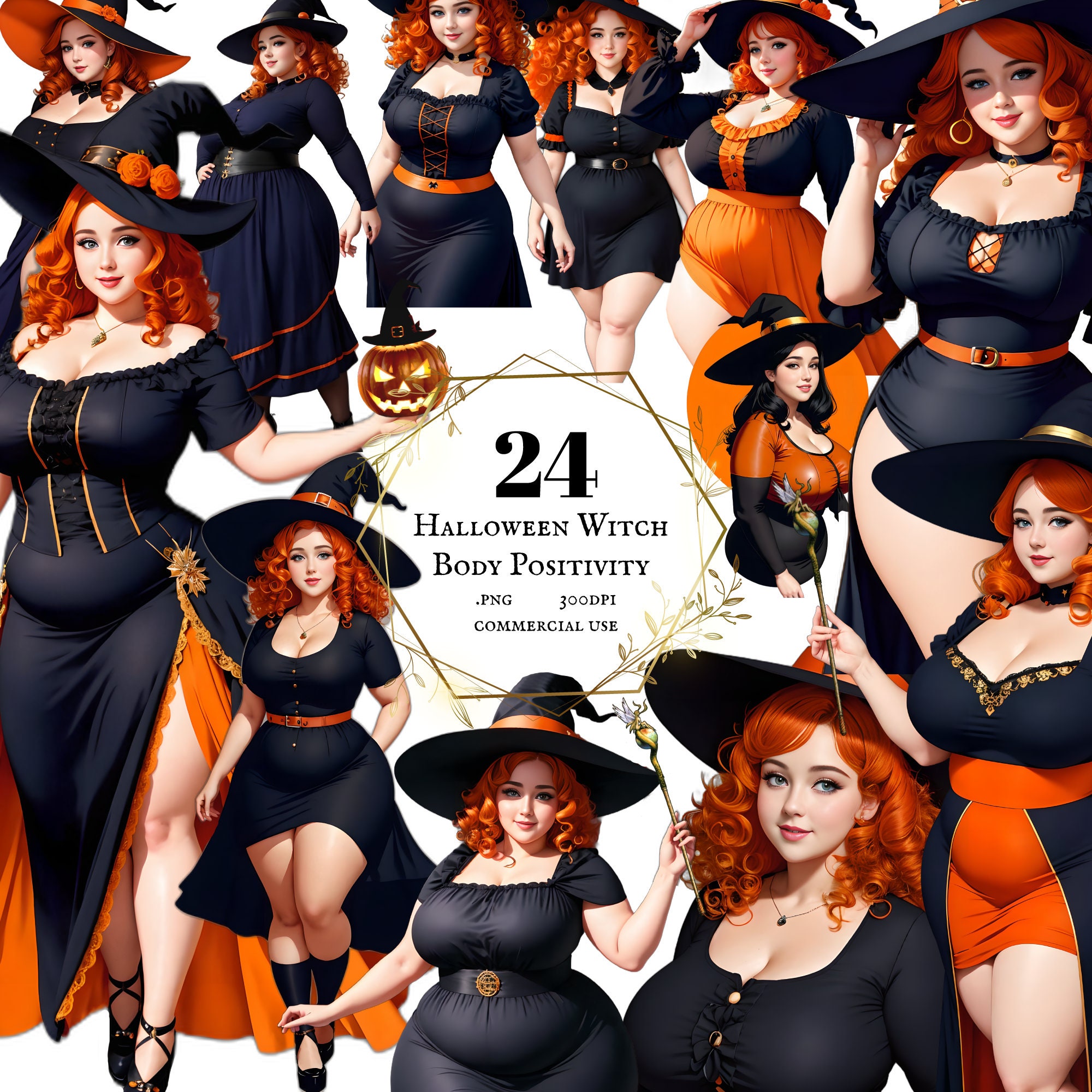 Halloween Witch Pin Up Girls Clipart Png Bundle Clipart Designs Body