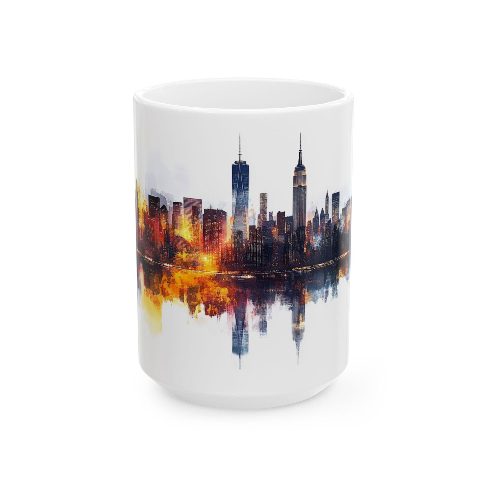 Big Apple Ceramic Mug - NYC Skyline Design | Perfect Gift for Coffee ...