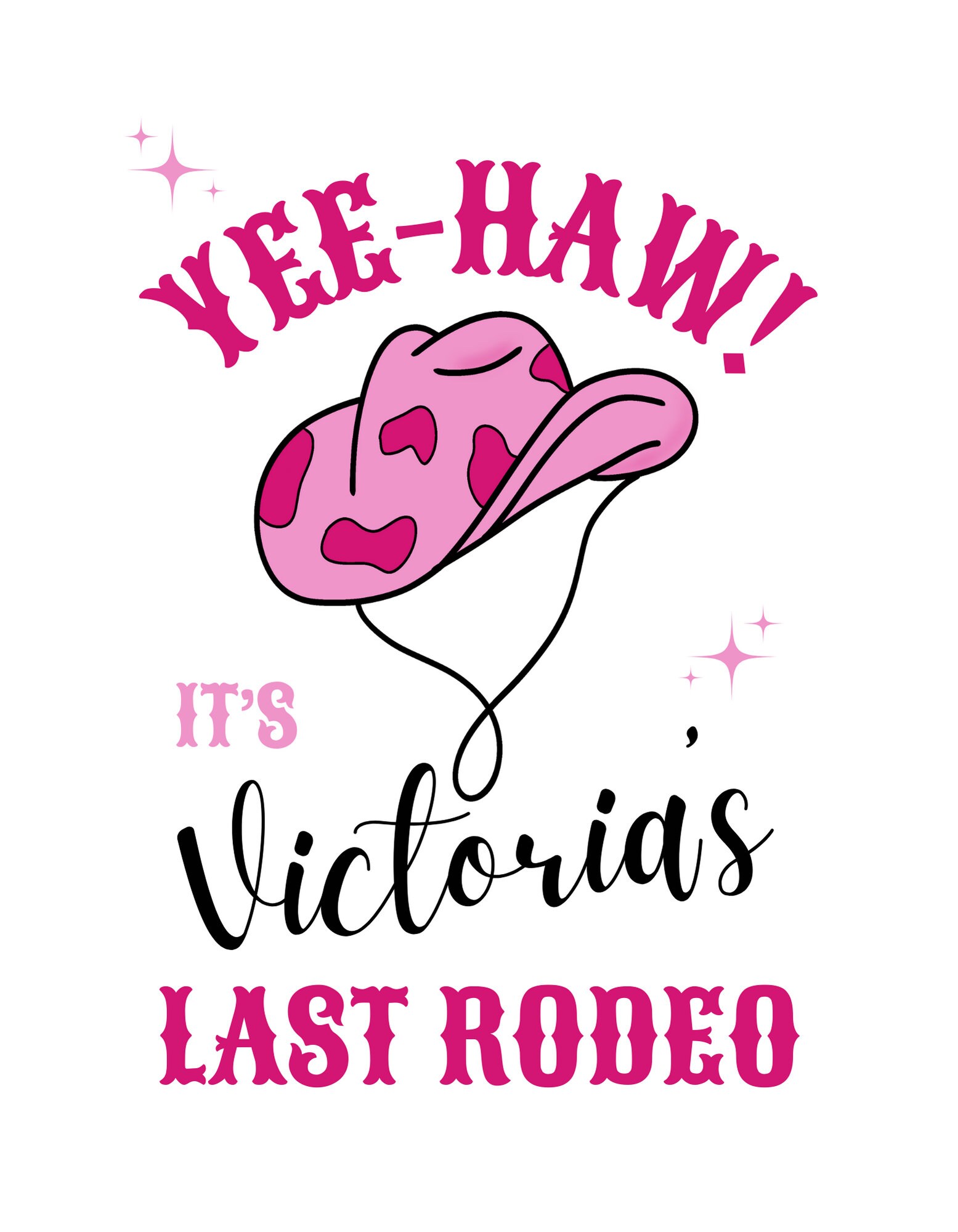 Last Rodeo Bachelorette T-shirt, Hen Party Design, Customizable Canva ...