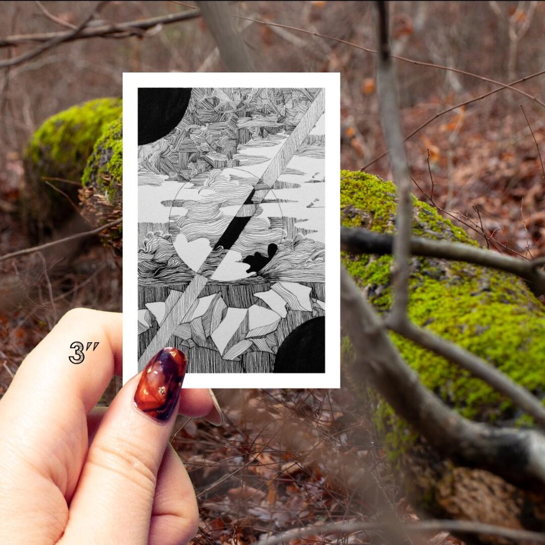 Intuitive Ink Drawing - 3 - Sticker - Original Artwork, - Etsy